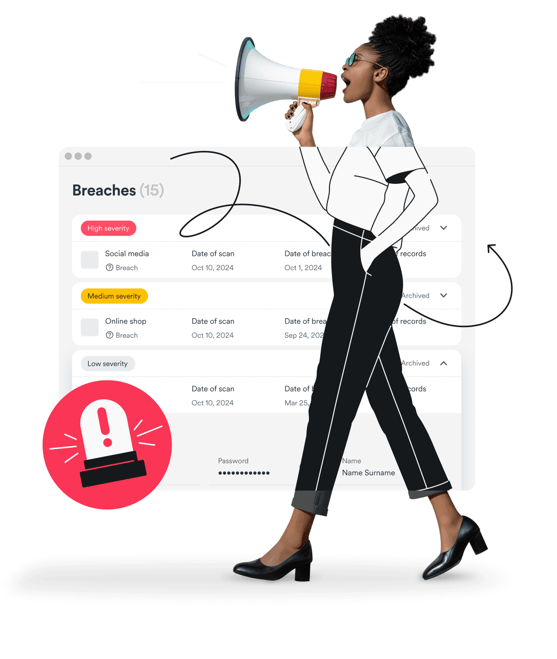 Surfshark Alert：保護您的個人資訊